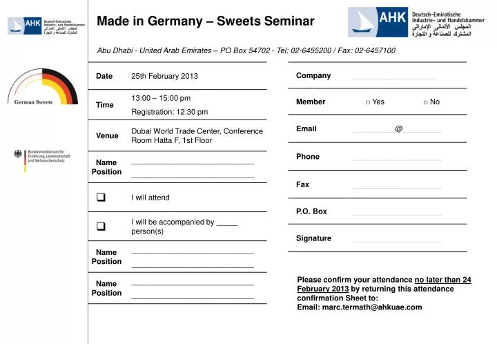 PPT - Abu Dhabi - United Arab Emirates – PO Box 54702 - Tel: 02-6455200 ...