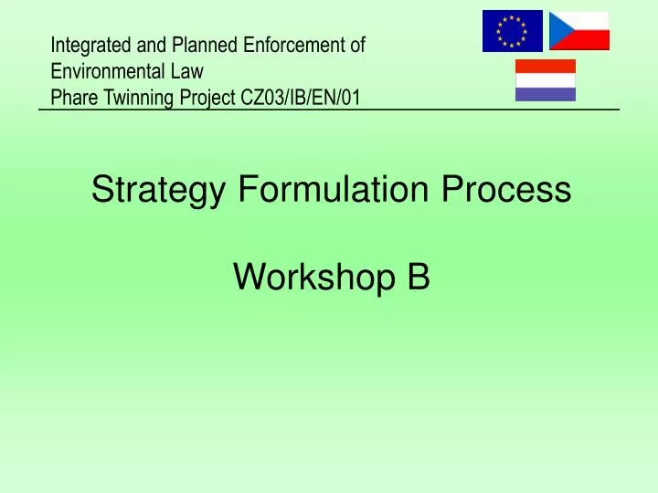 PPT - Strategy Formulation Process Workshop B PowerPoint Presentation ...