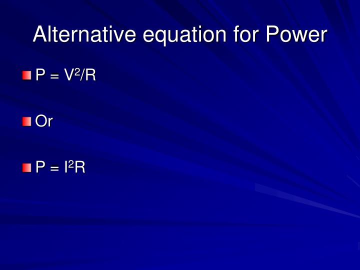 PPT - Electric Power and Energy PowerPoint Presentation - ID:6847398