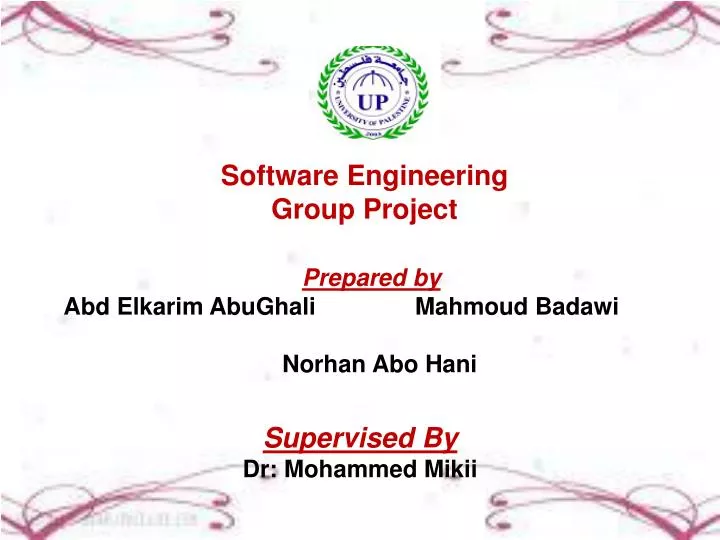 PPT - Software Engineering Group Project PowerPoint Presentation, free ...