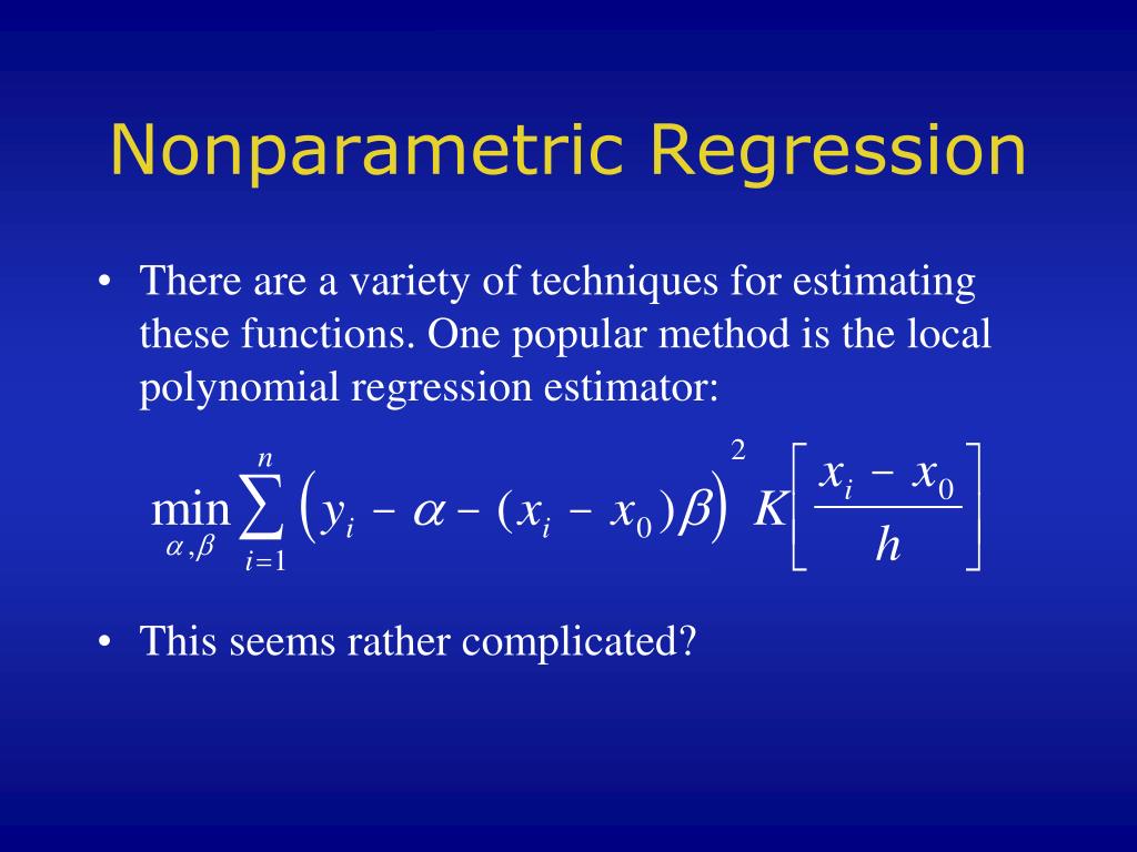 PPT - Nonparametric Regression PowerPoint Presentation, free download ... PPT - Nonparametric Regression PowerPoint Presentation, free download ...