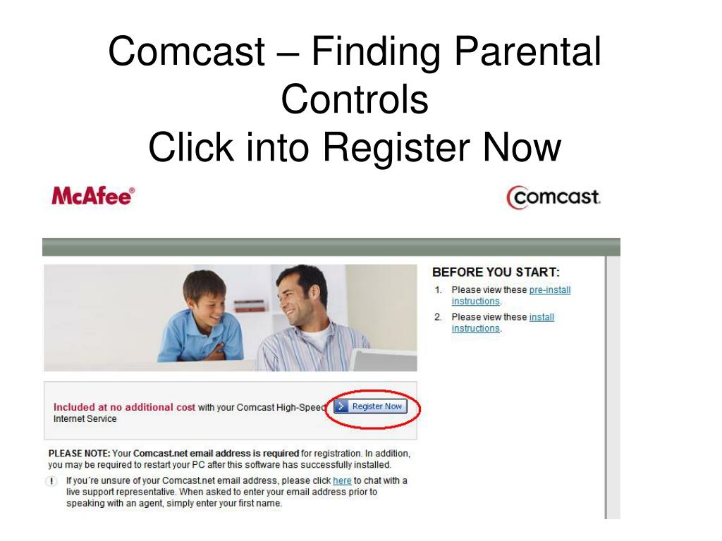 PPT - AOL – Finding Parental Controls 1. Go to bottom of Home Page 2 ...