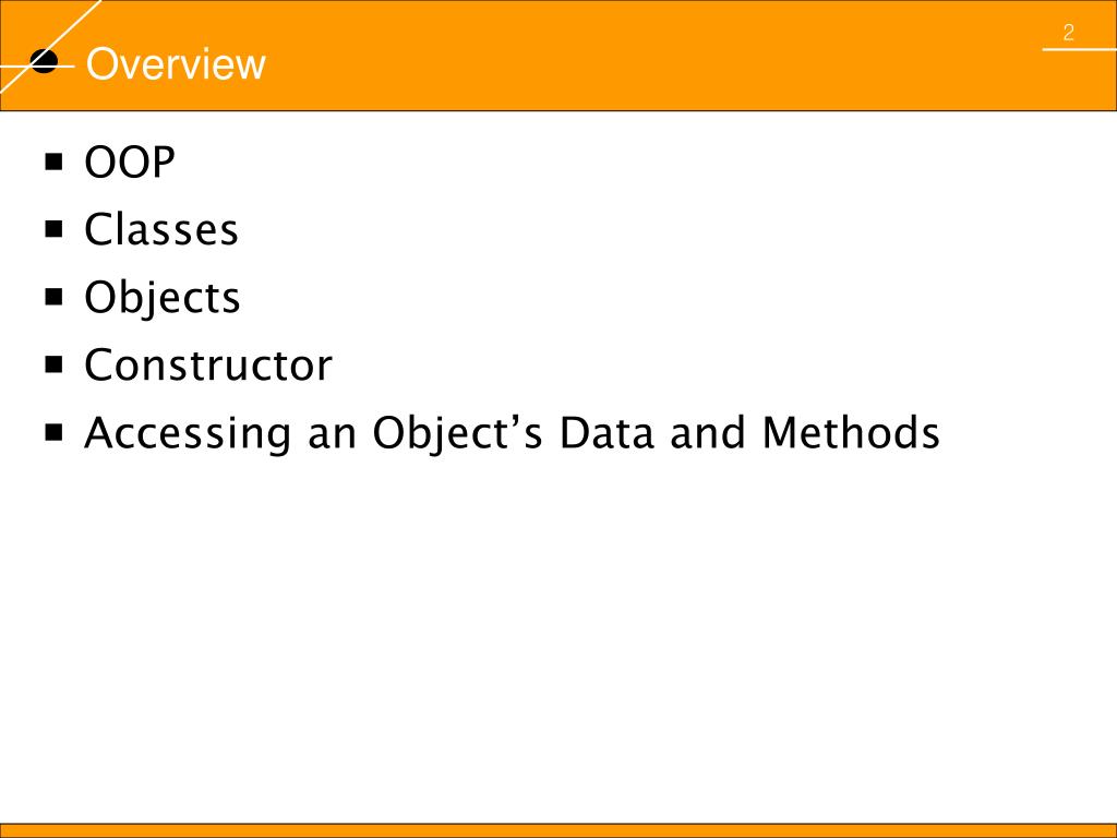 Ppt Chapter 7 Object Oriented Programing Powerpoint Presentation