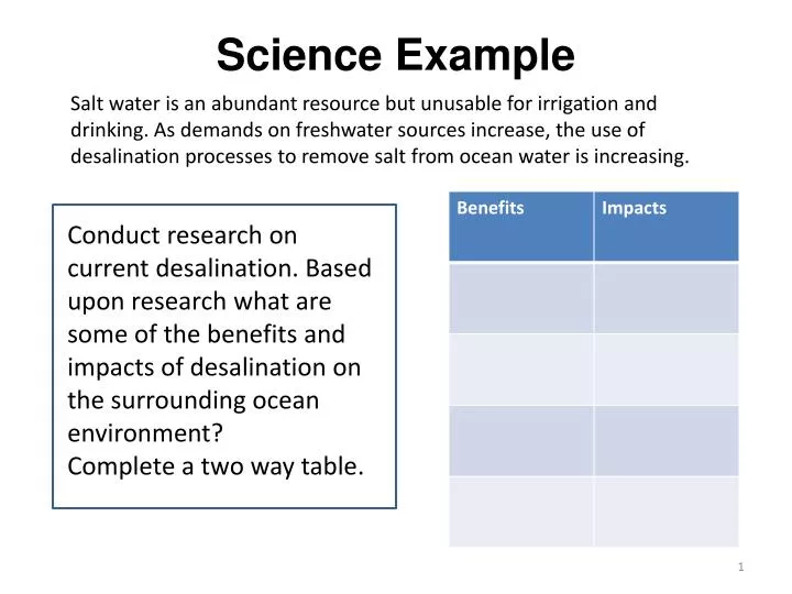 PPT - Science Example PowerPoint Presentation, free download - ID:6849344