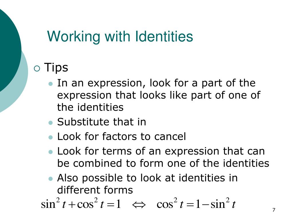 PPT Simple Trig Identities PowerPoint Presentation Free Download