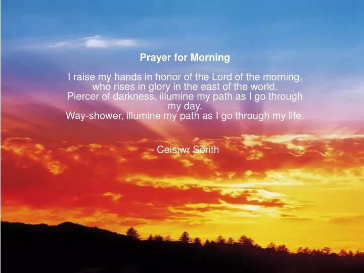 PPT - Prayer for the morning PowerPoint Presentation, free download ...