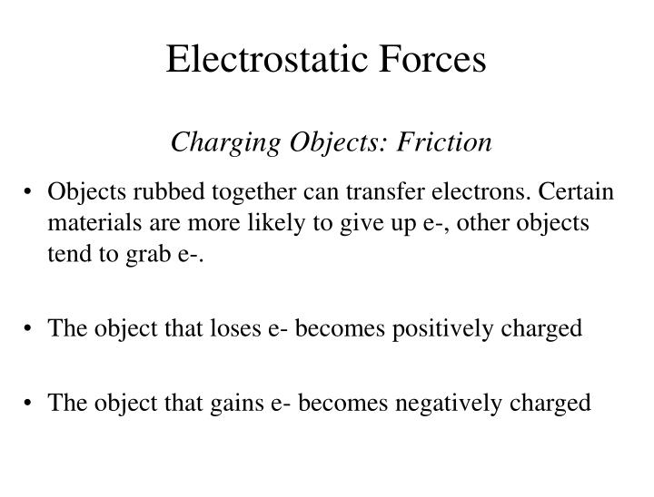 PPT - Electrostatic Forces PowerPoint Presentation - ID:6851072