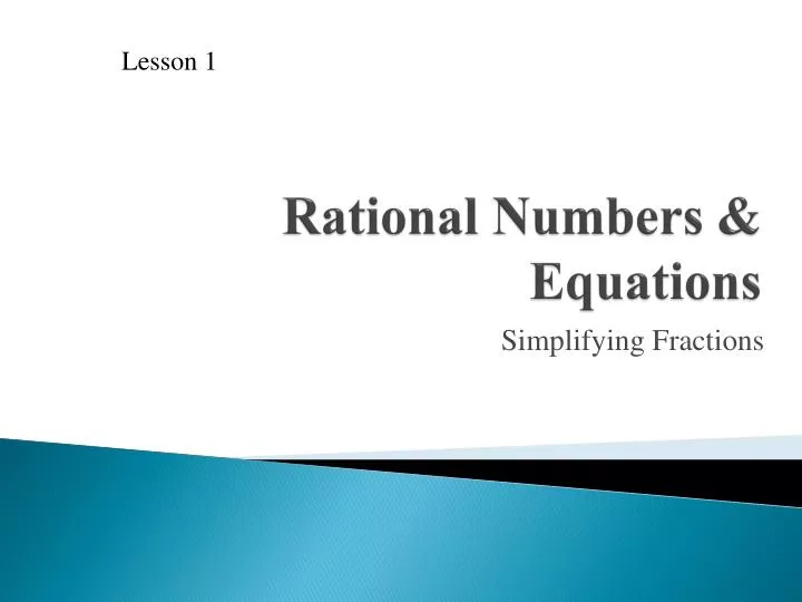 PPT - Rational Numbers & Equations PowerPoint Presentation, free ...