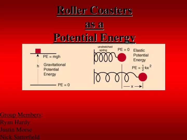 PPT - Roller Coasters as a Potential Energy PowerPoint Presentation ...