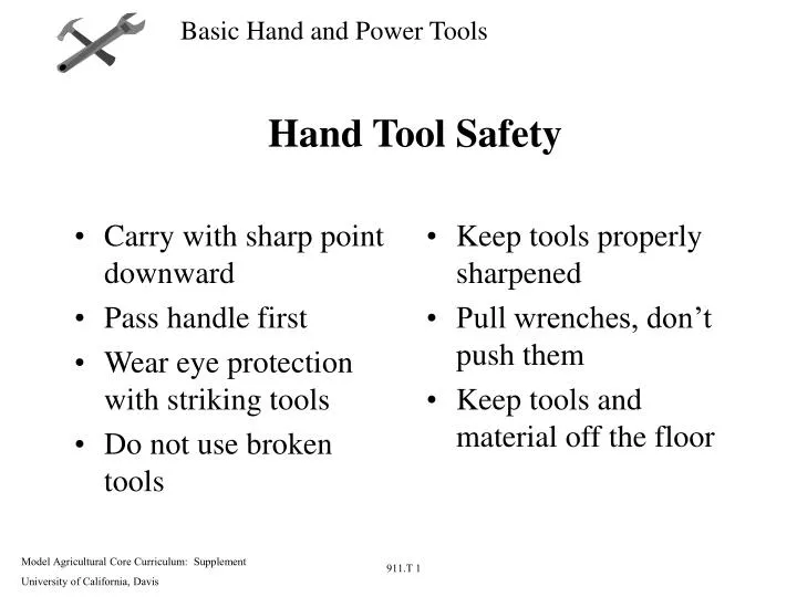 PPT - Hand Tool Safety PowerPoint Presentation, free download - ID:6853023