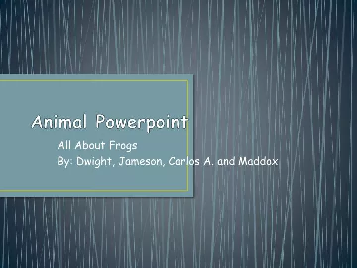 PPT - Animal Powerpoint PowerPoint Presentation, free download - ID:6853067