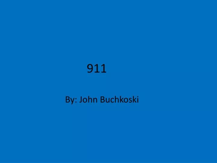 PPT - 911 PowerPoint Presentation, free download - ID:6854577