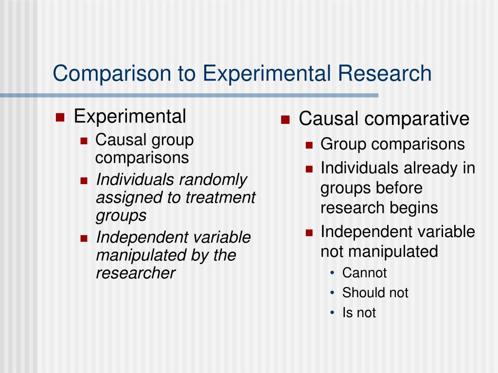 Ppt Causal Comparative Research Purpose Powerpoint Presentation