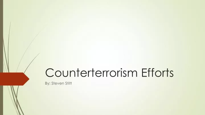 PPT - Counterterrorism Efforts PowerPoint Presentation, free download ...