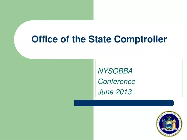 PPT - Office of the State Comptroller PowerPoint Presentation, free ...