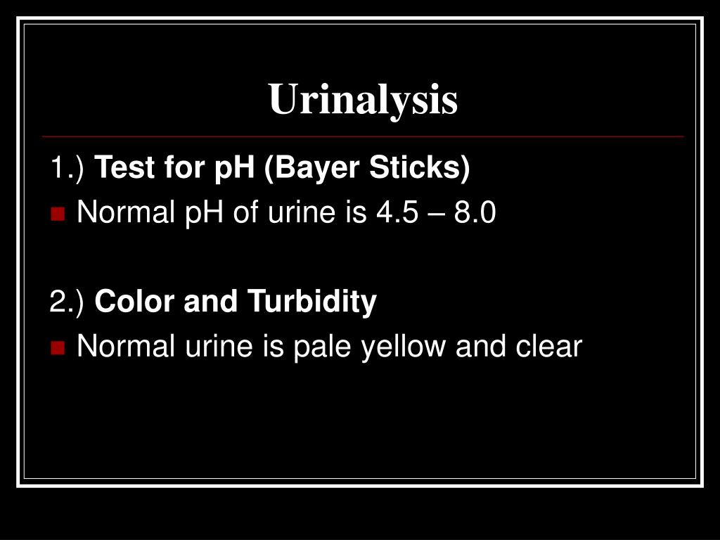 PPT - Biology 161 - Urinalysis PowerPoint Presentation, free download ...