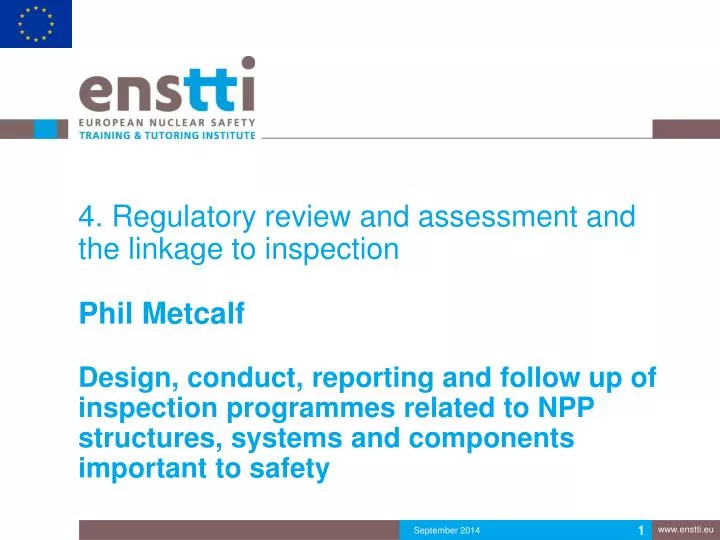PPT - Areas addressed by regulatory review and assessment PowerPoint ...