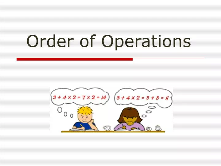 PPT - Order of Operations PowerPoint Presentation, free download - ID ...