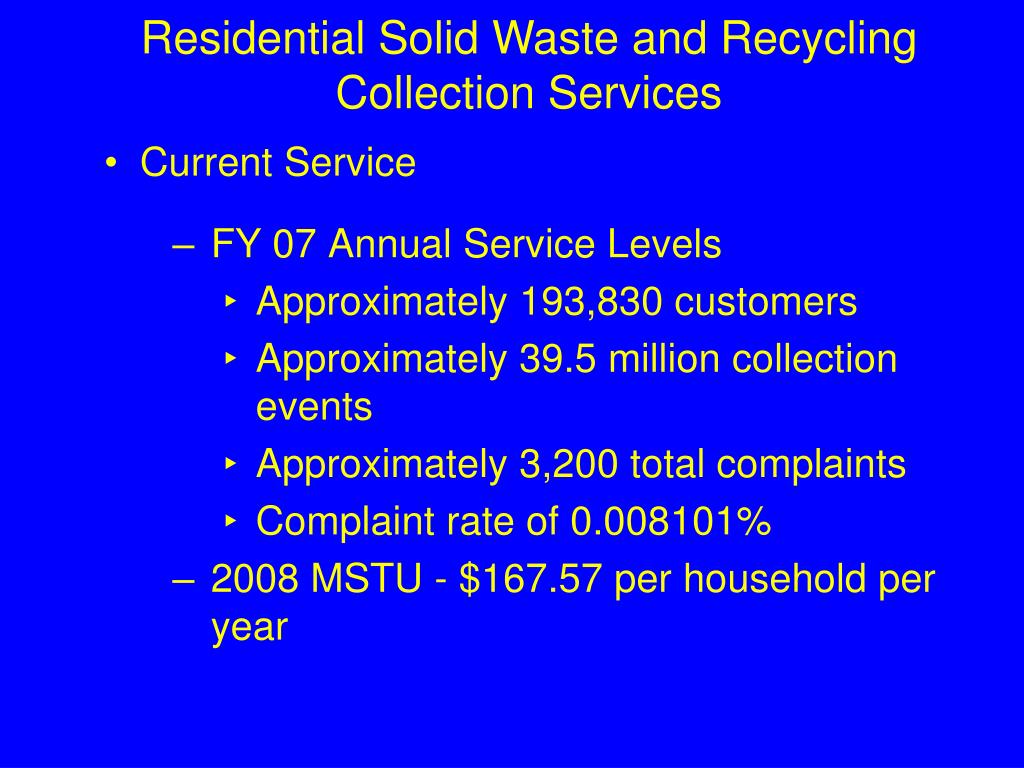PPT - Award of Invitation for Bid Y8-139-PD Residential Solid Waste and ...