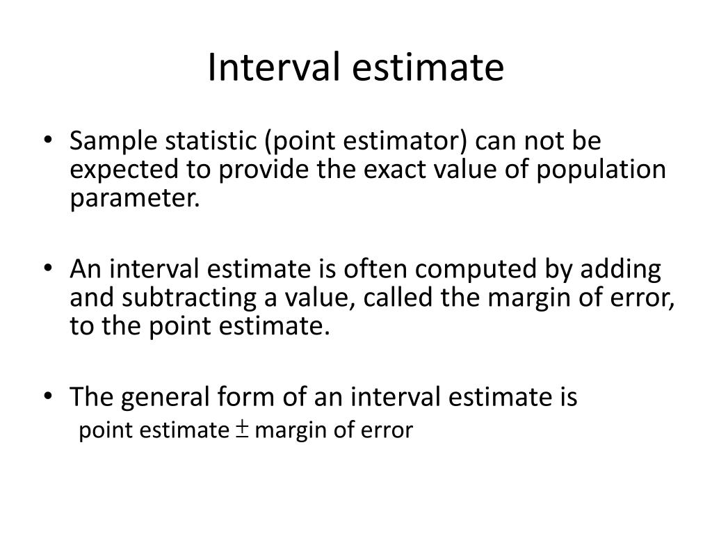 PPT - Interval Estimation PowerPoint Presentation, free download - ID ... PPT - Interval Estimation PowerPoint Presentation, free download - ID ...