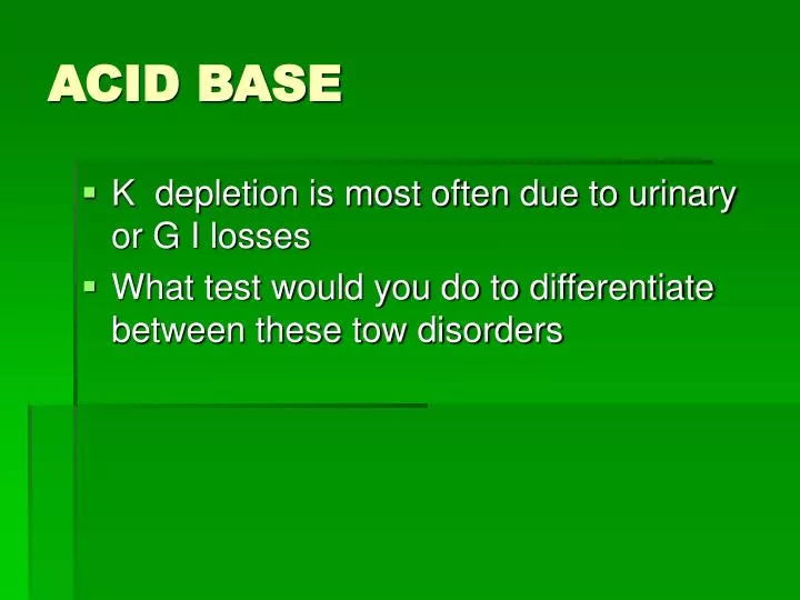PPT - ACID BASE PowerPoint Presentation, free download - ID:6862066