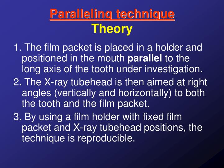 PPT - Intraoral Radiographic Techniques PowerPoint Presentation - ID ...