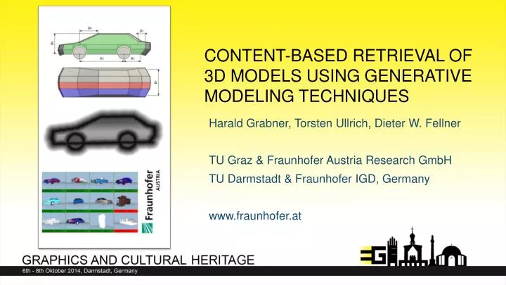 Ppt Content Based Retrieval Of 3d Models Using Generative Modeling Techniques Powerpoint