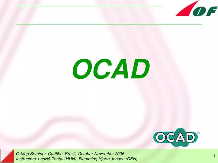 PPT - OCAD PowerPoint Presentation, free download - ID:6863650
