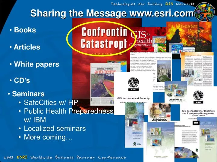 PPT - Sharing the Message esri PowerPoint Presentation, free download ...