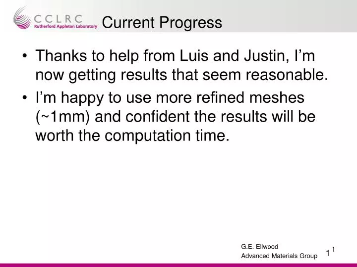 PPT - Current Progress PowerPoint Presentation, free download - ID:6864330