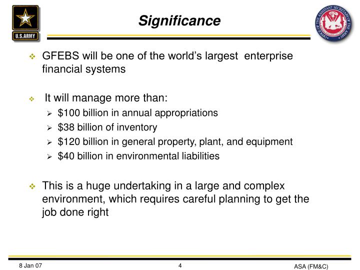 PPT - Army’s General Fund Enterprise Business System (GFEBS) PowerPoint ...