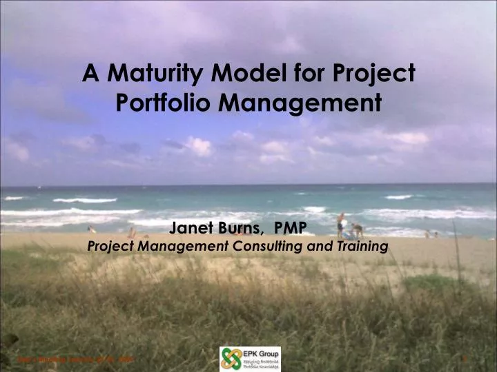 PPT - A Maturity Model for Project Portfolio Management PowerPoint ...