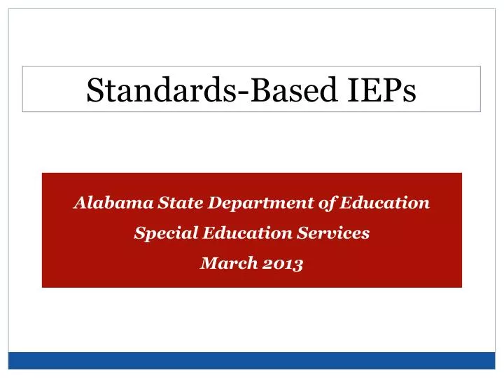 PPT - Standards-Based IEPs PowerPoint Presentation, free download - ID ...