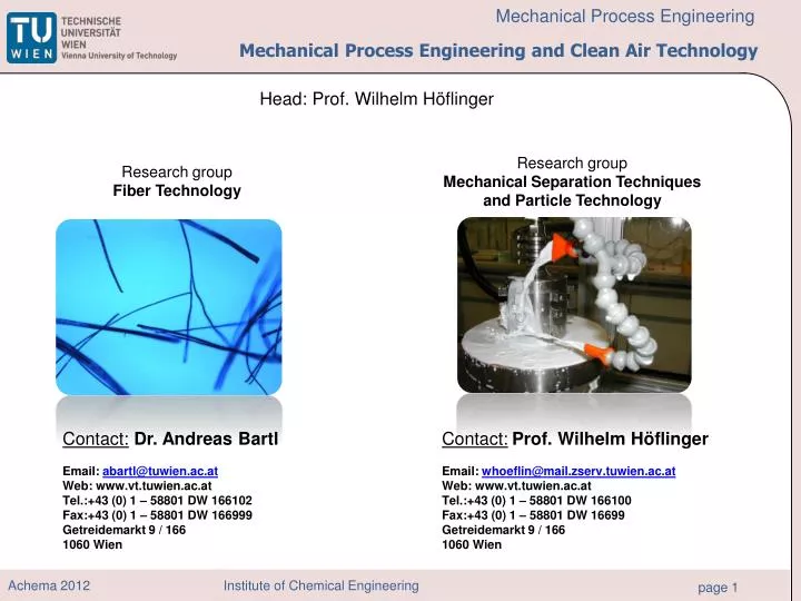 PPT - Mechanical Process Engineering and Clean Air Technology ...