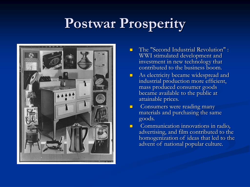 PPT - The Business of America and the Consumer Economy in the 1920’s ...
