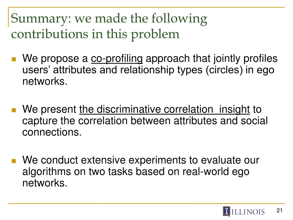 PPT - User Profiling in Ego-network : Co-profiling Attributes and ... PPT - User Profiling in Ego-network : Co-profiling Attributes and ...