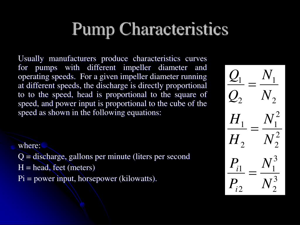 PPT - CENTRIFUGAL PUMP CHARACTERISTICS PowerPoint Presentation, free ...