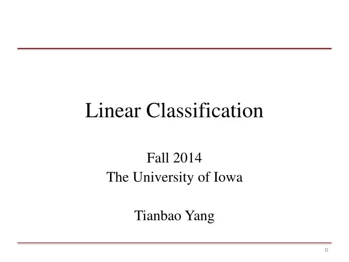 PPT - Linear Classification PowerPoint Presentation, free download - ID ...