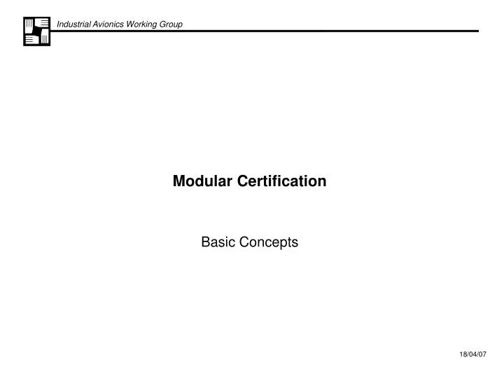 PPT - Modular Certification Basic Concepts PowerPoint Presentation ... PPT - Modular Certification Basic Concepts PowerPoint Presentation ...