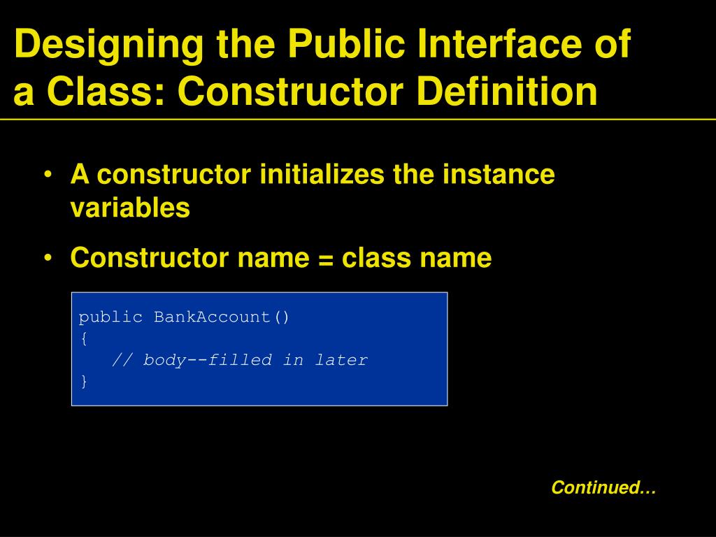 PPT - Chapter 3 Implementing Classes PowerPoint Presentation, free ...