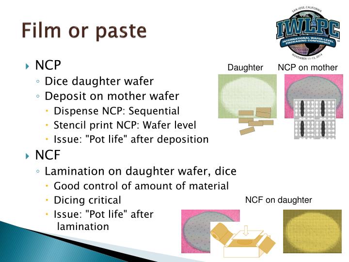PPT - NCP Versus NCF for Thermocompression MEMS Bonding Using Gold Stud Bumps PowerPoint ...
