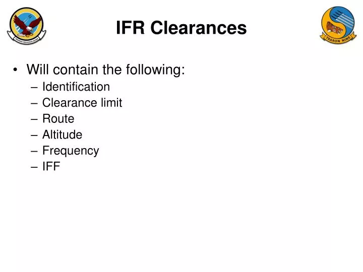 PPT - IFR Clearances PowerPoint Presentation, free download - ID:6872805