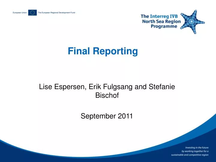 PPT - Final Reporting PowerPoint Presentation, free download - ID:6872965
