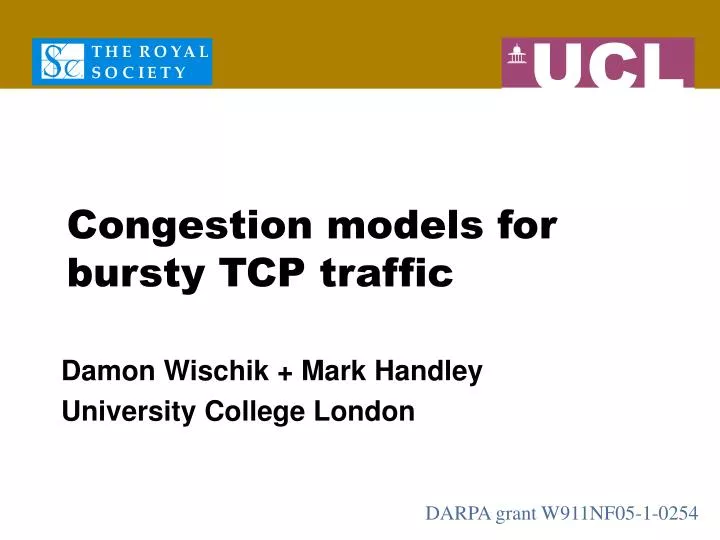 PPT - Congestion models for bursty TCP traffic PowerPoint Presentation ...