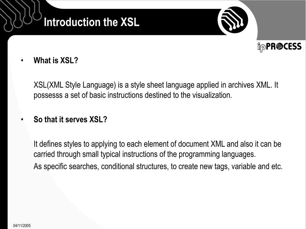 PPT - Introduction technology XSL PowerPoint Presentation, free ... PPT - Introduction technology XSL PowerPoint Presentation, free ...
