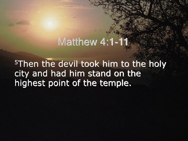 PPT - Matthew 4:1-11 PowerPoint Presentation - ID:6873640