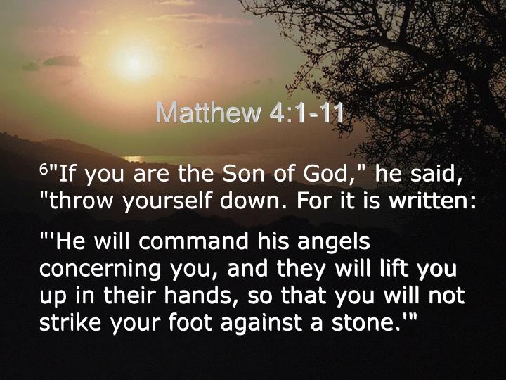 PPT - Matthew 4:1-11 PowerPoint Presentation - ID:6873640