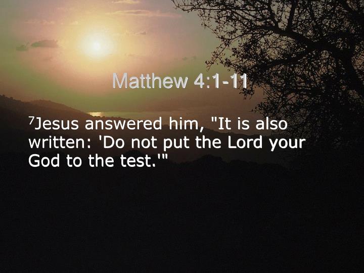 PPT - Matthew 4:1-11 PowerPoint Presentation - ID:6873640