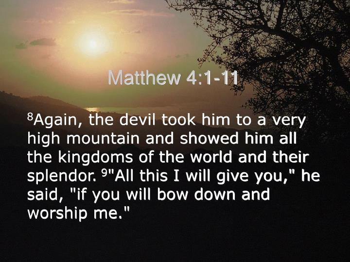 PPT - Matthew 4:1-11 PowerPoint Presentation - ID:6873640