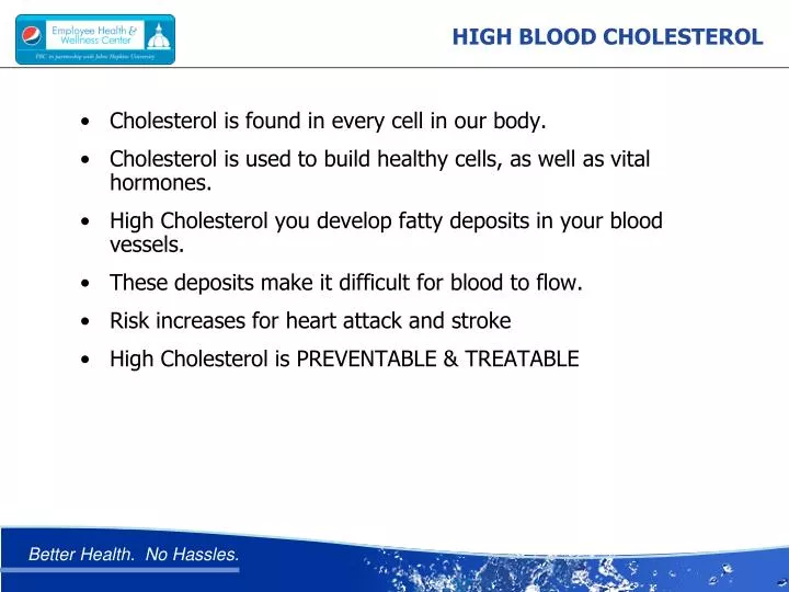 PPT - HIGH BLOOD CHOLESTEROL PowerPoint Presentation, free download ...